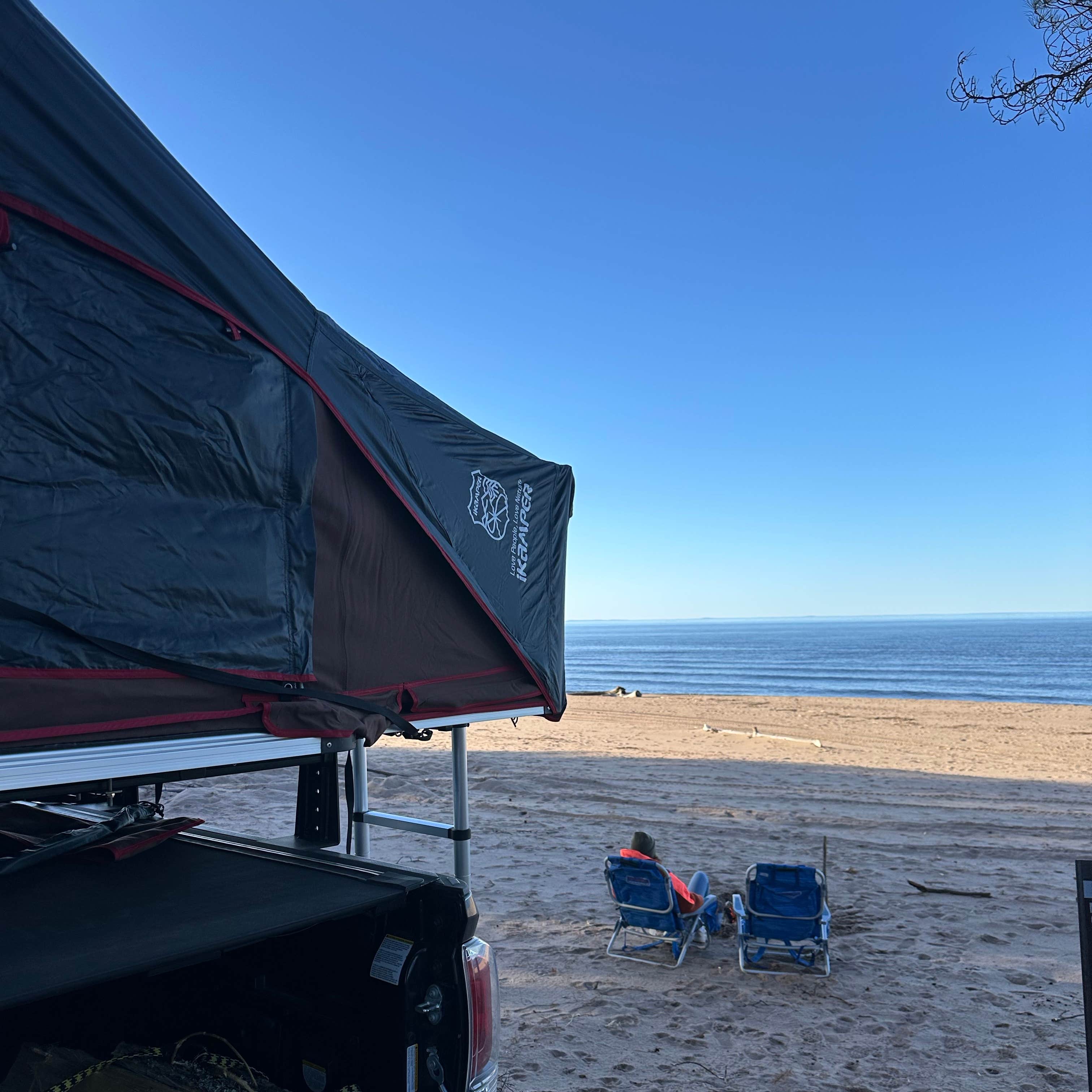 Mouth of the Huron Dispersed Camping | Skanee, Michigan