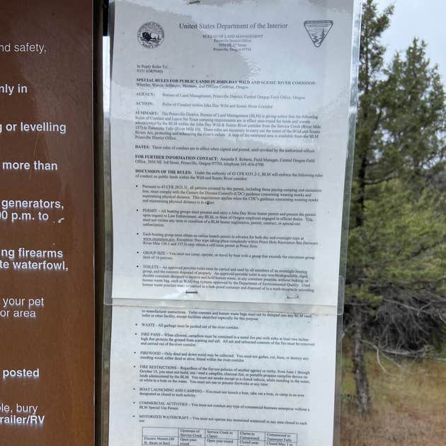 Muleshoe Campground | Kimberly, Oregon
