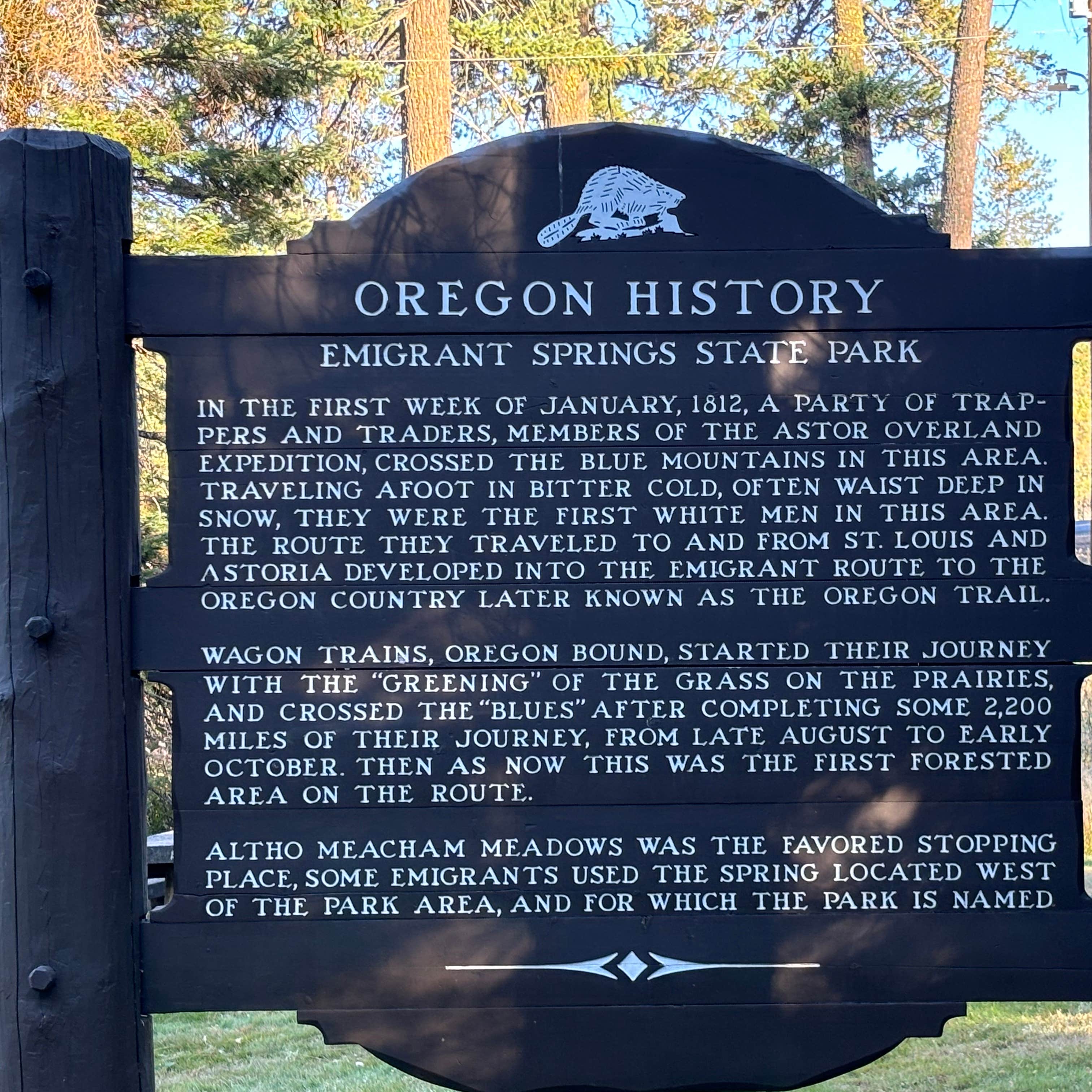Emigrant Springs State Heritage Area Camping | Meacham, Oregon