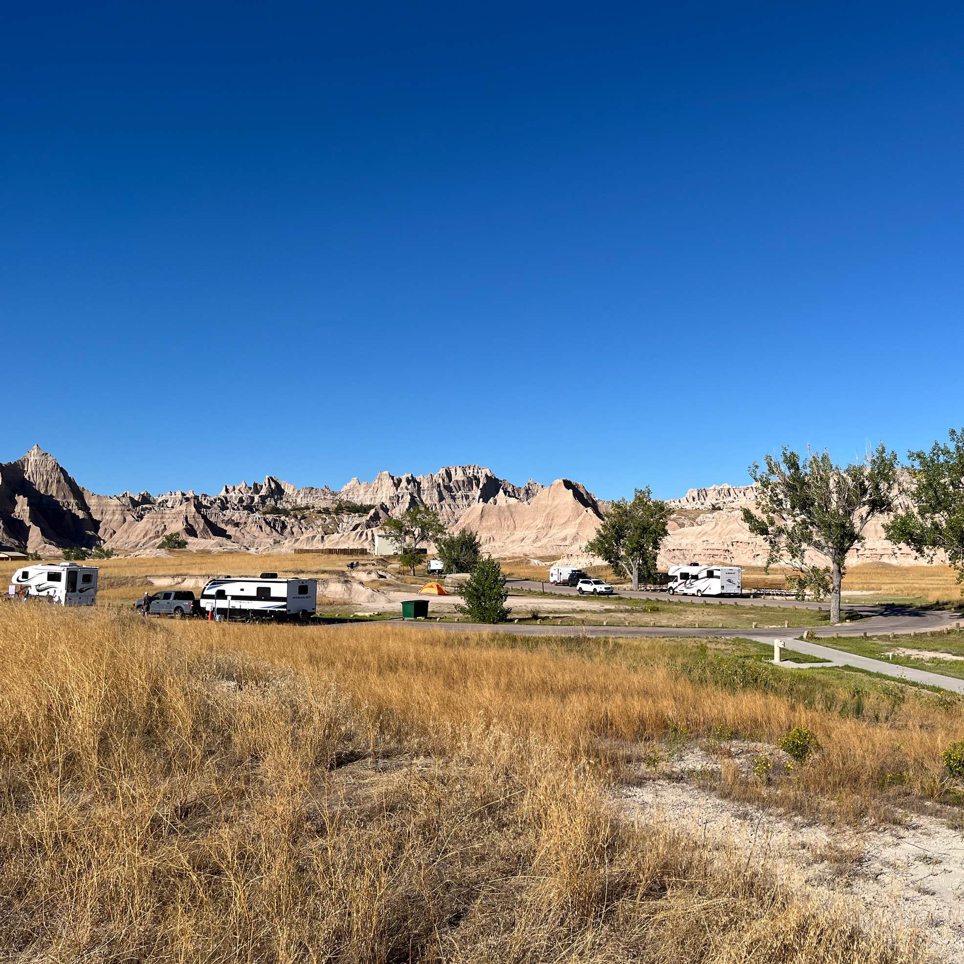 Cedar Pass Campground — Badlands National Park Interior South Dakota
