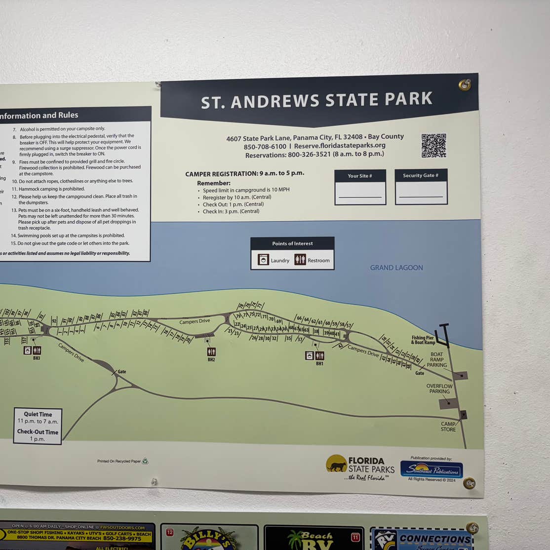St. Andrews State Park Campground | Panama City, Florida