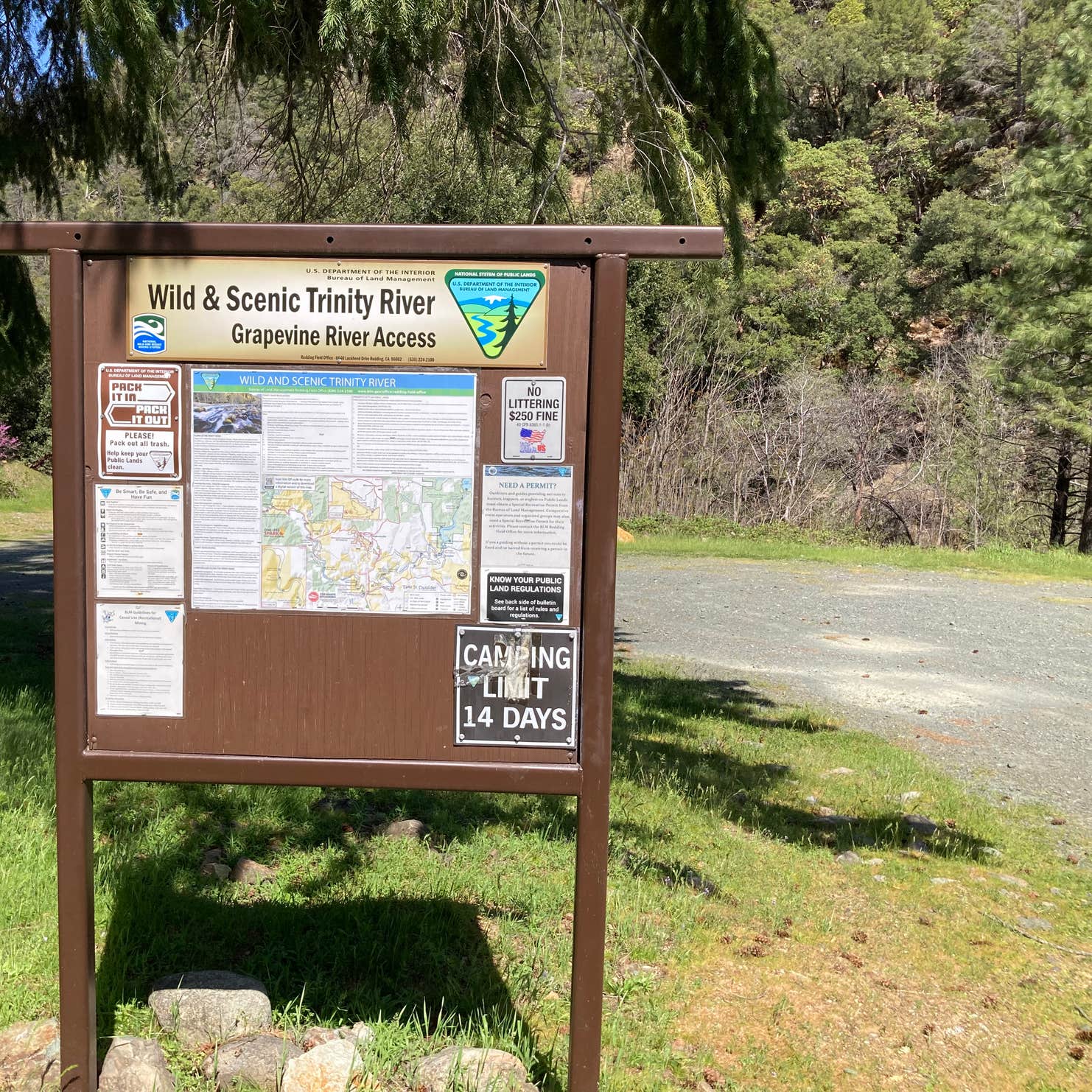 Wild and Senic Trinity River Grapevine River Access Dispersed Site ...
