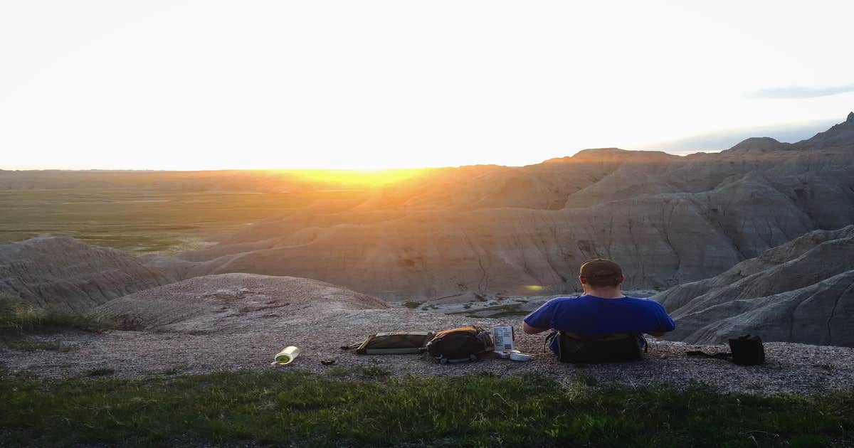Camping near Badlands National Park, SD